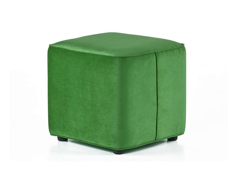 Taburet patrat Cocktail, structura din lemn, catifea impermeabila ...